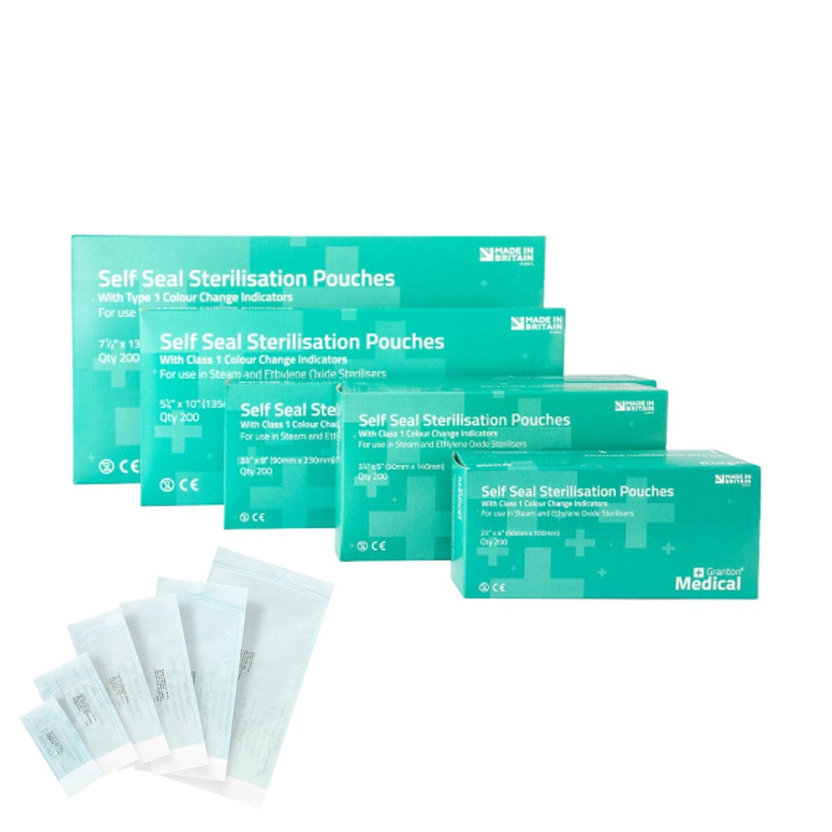 Granton Medical Premium Autoclave Pouches, Pack of 200